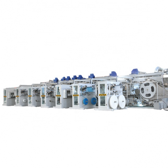 Small Scale Fully Automatic Baby Diaper Making Machine Manufacturer ...